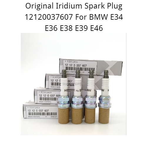 Original Iridium Spark Plug 12120037607 For BMW E34 E36 E38 E39 E46 | Shopee Malaysia