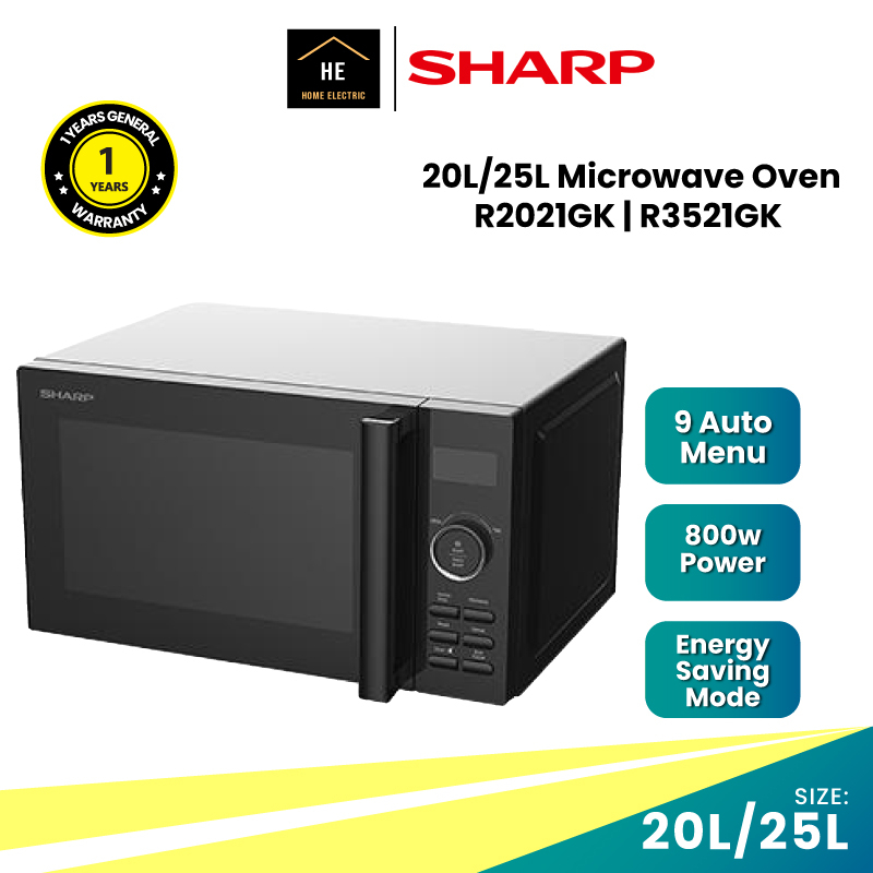Sharp 20L/25L Microwave oven - R2021GK | R3521GK | Shopee Malaysia