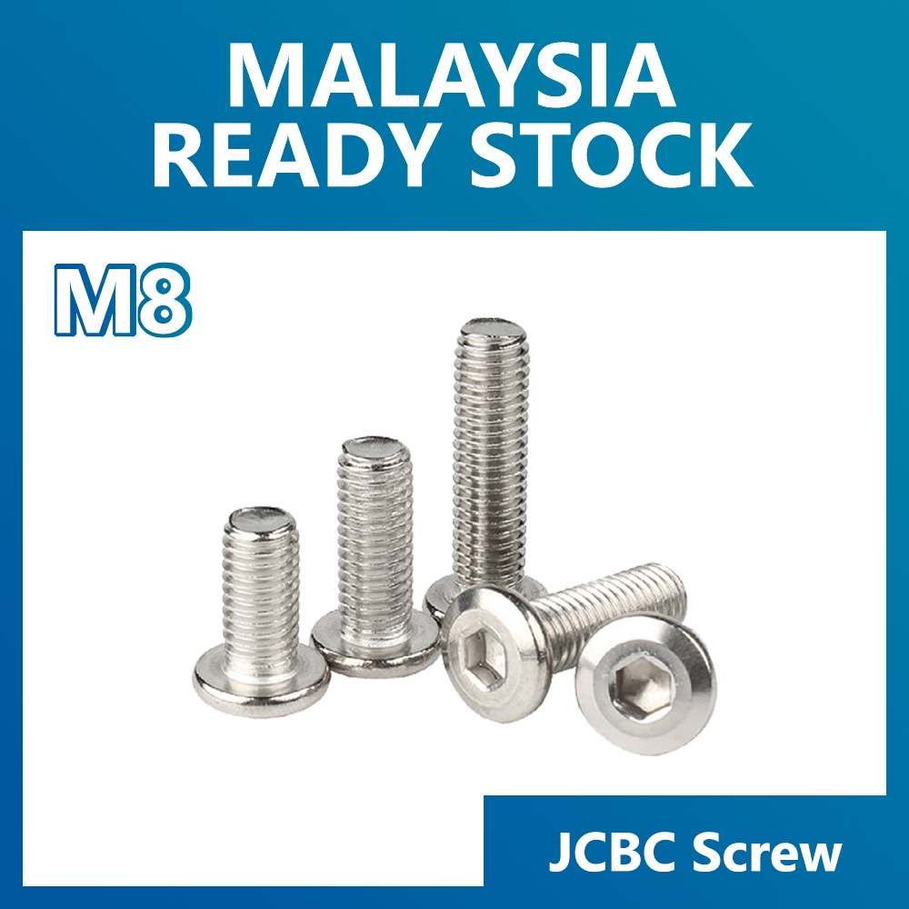M8 JCBC Screw 304 Stainless Steel Furniture Bed Table Chair DIY Skru ...