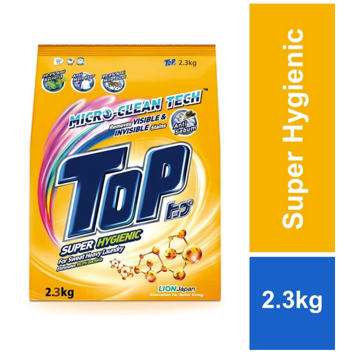 Top Detergent Powder Super Hygienic/ Super Color/ Super White [2.1kg ...