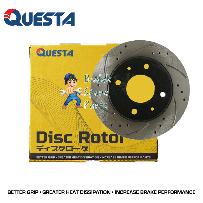 Perodua Viva/Kenari/Kelisa Front Disc Rotor Performance Sports Questa ...