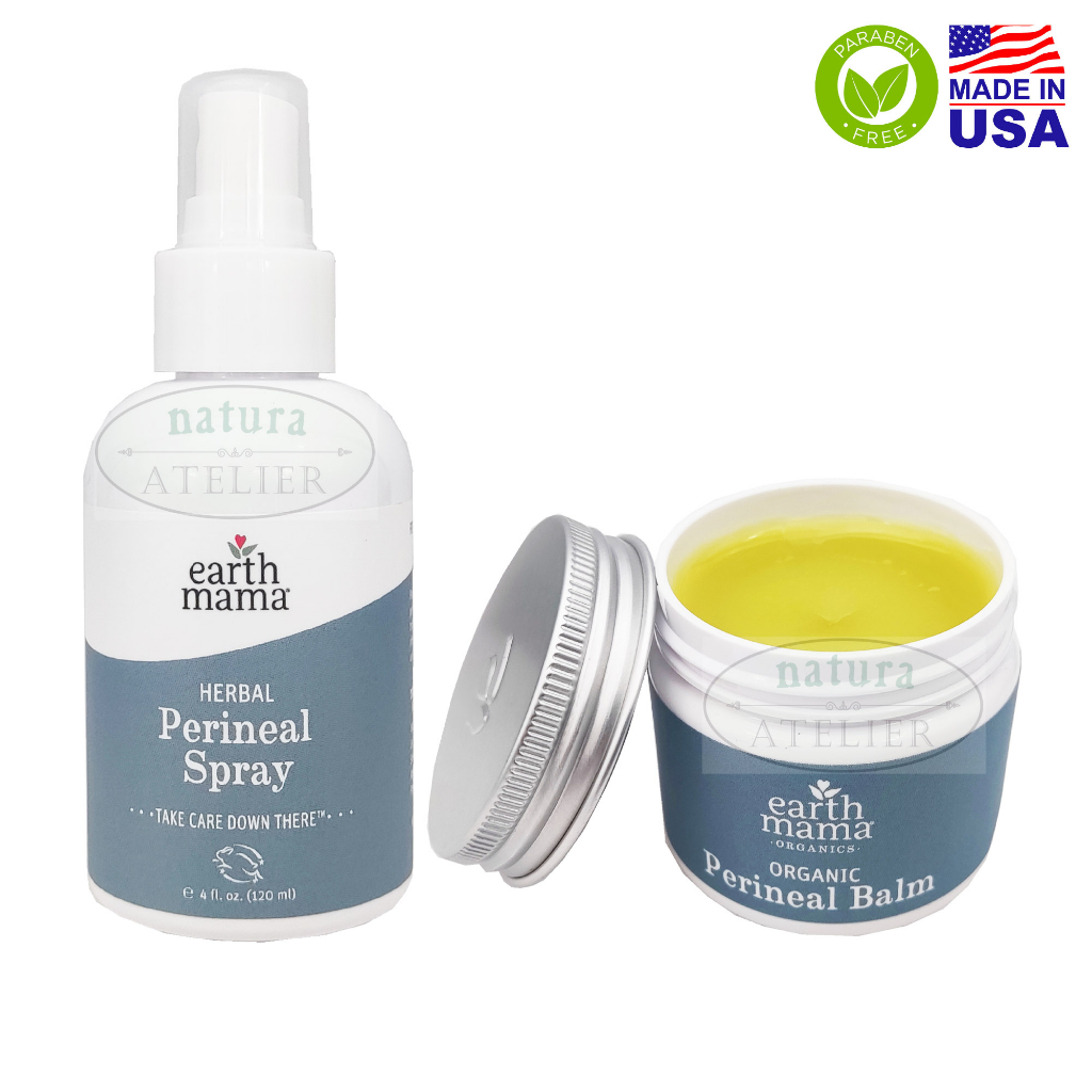 Earth Mama Herbal Perineal Feminine Spray / Balm for Pregnancy ...