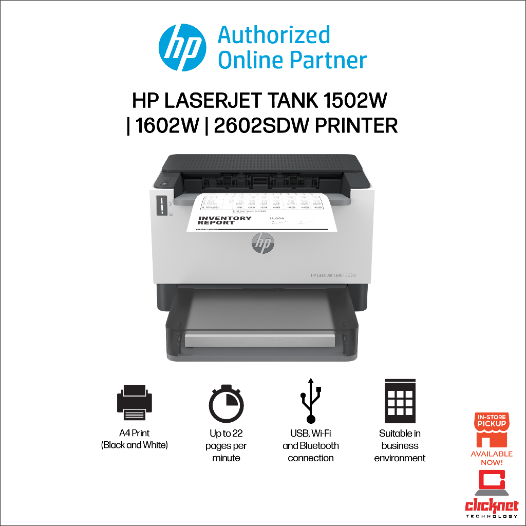 HP LaserJet Tank 1502W/1602W Printer | Shopee Malaysia
