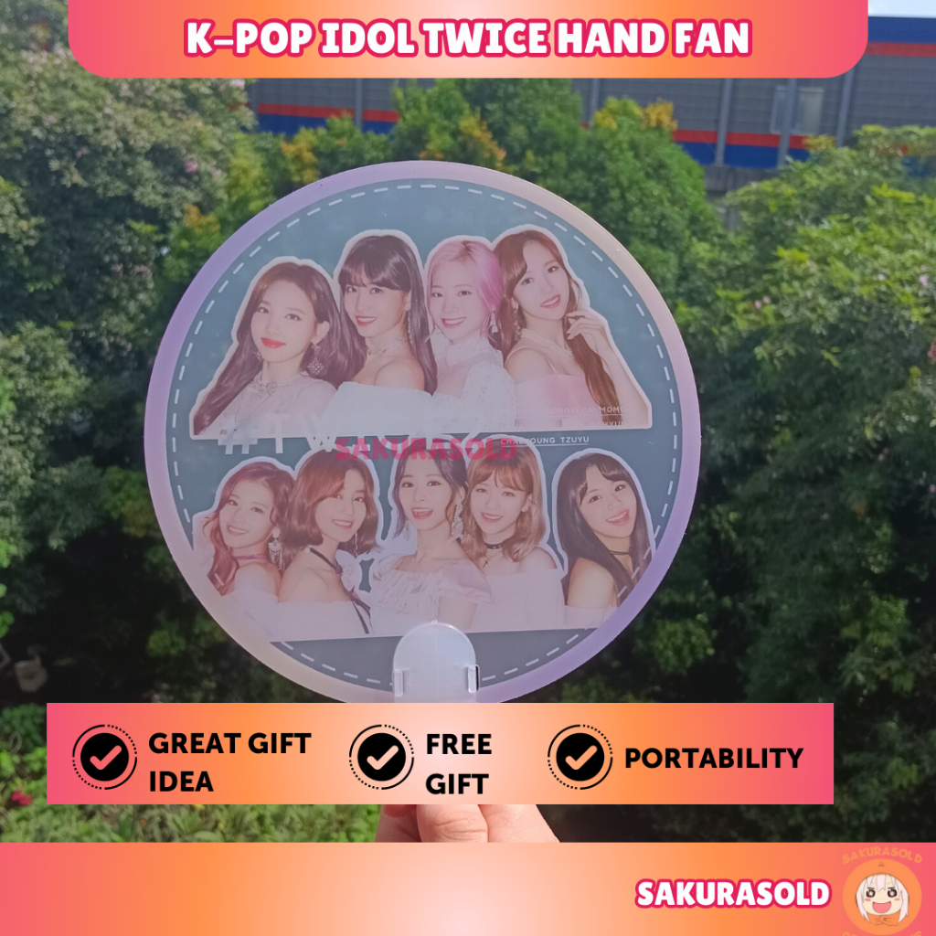 Twice Idol Hand Fan K Pop Idol Fans Idol Group Twice Fan Korean Idol ...