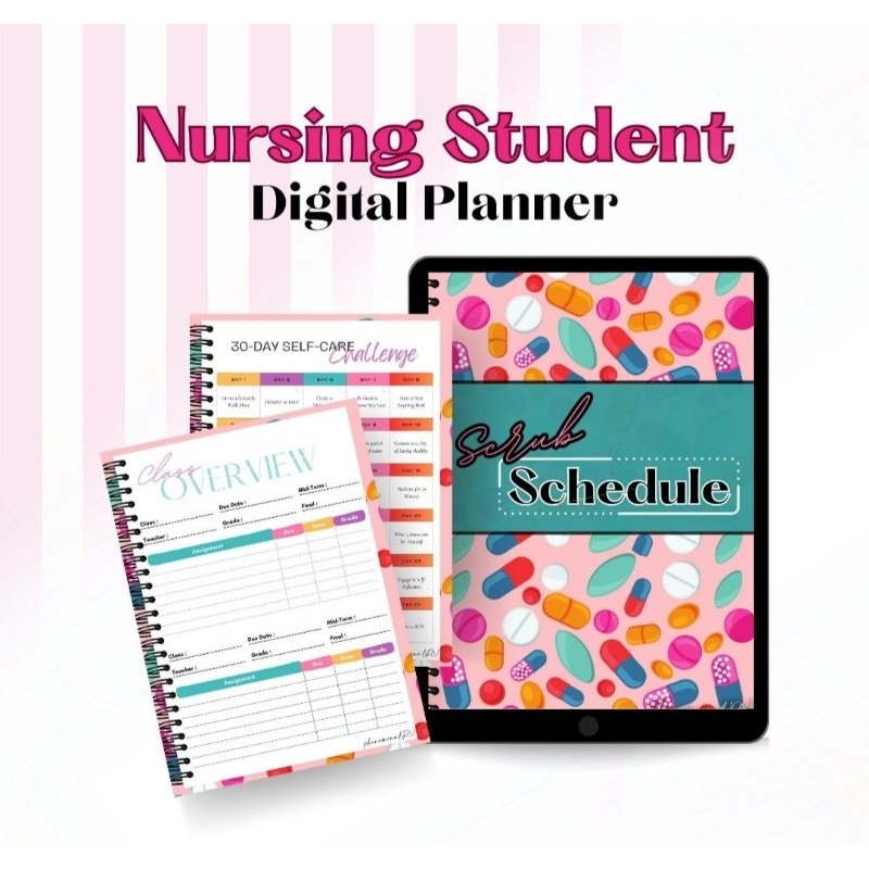 Nursing Student Digital Planner, Digital Planner For Student Nurse ...