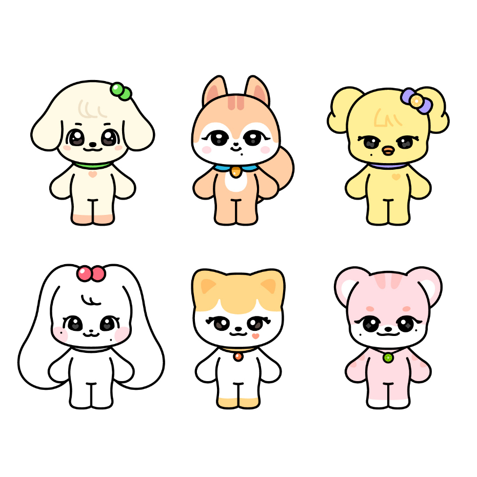 Pre-Order | IVE Official Character Plush Doll Minive MD (Minive Park ...