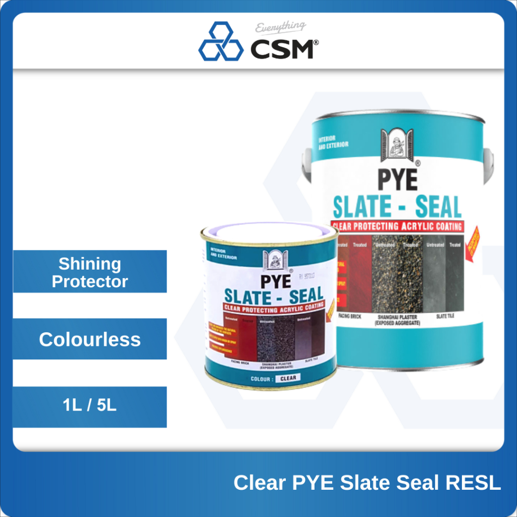 PYE Slate-Seal Clear Protecting Acrylic Sealer Shining Protector 1L 5L ...