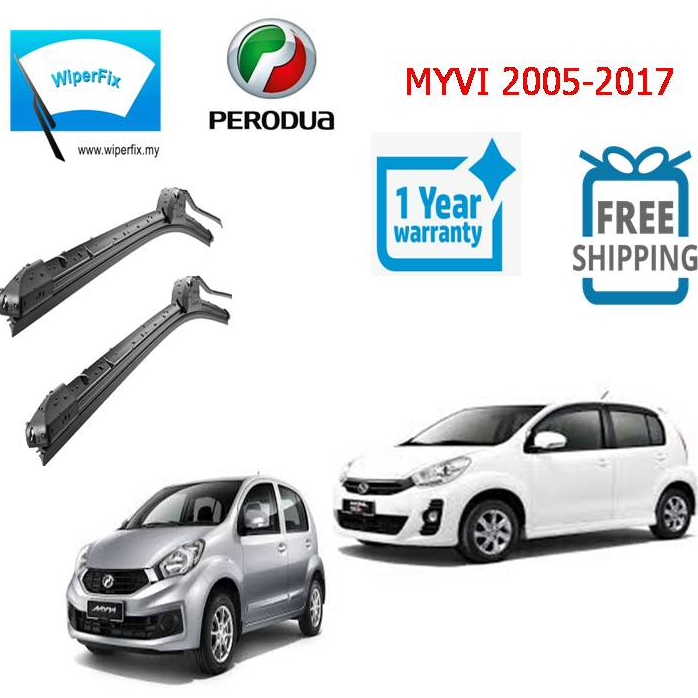 [WiperFix] PERODUA MYVI WIPER 2005-2017, Wiperfix Silicone Wiper, Beam ...