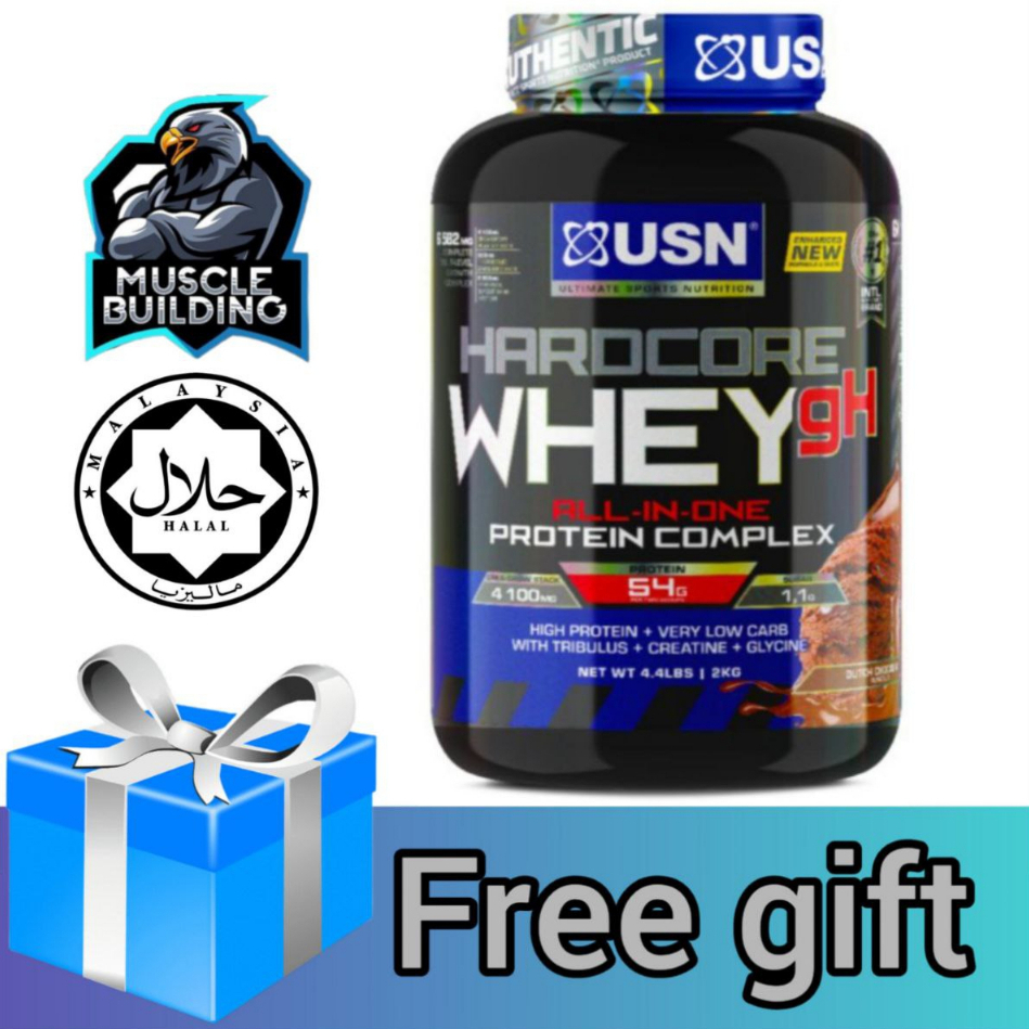 Halal USN Hardcore Whey gH Muscle Protein Powder - ( 26g Protein ...