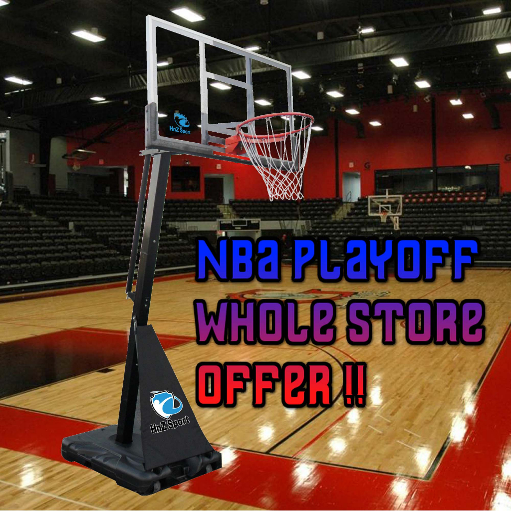 HNZ SPORT LUXURY BASKETBALL HOOP stand tiang bola keranjang | Shopee ...