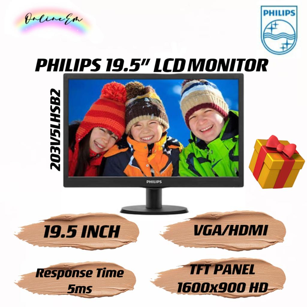 PHILIPS 203V5LHSB2 19.5" LCD Monitor(HDMI) | Shopee Malaysia