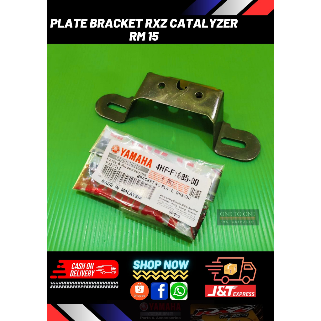 YAMAHA RXZ BRACKET PLATE / BRAKET PLATE RXZ CATALYZER (100%) ORIGINAL ...