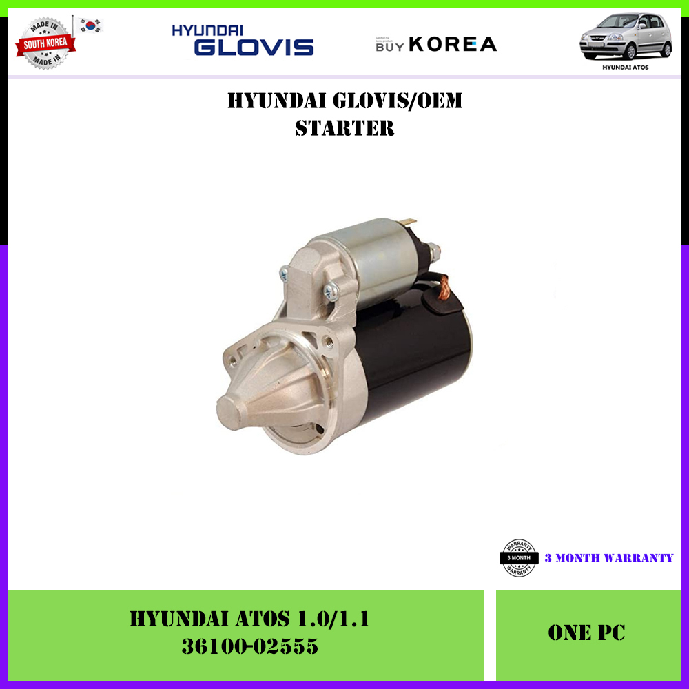 Hyundai Atos 1.0/1.1 Auto Hyundai Glovis Starter (36100-02555) | Shopee ...