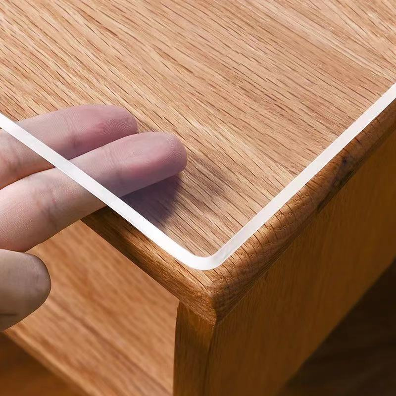 2mm Thick PVC Table Mat Custom Made ALAS MEJA PLASTIK Transparent ...