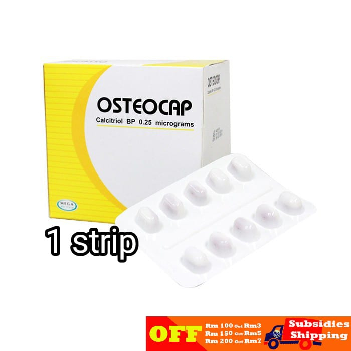 MEGA Osteocap Calcitriol 0.25MCG (1strip 10'S) | Shopee Malaysia