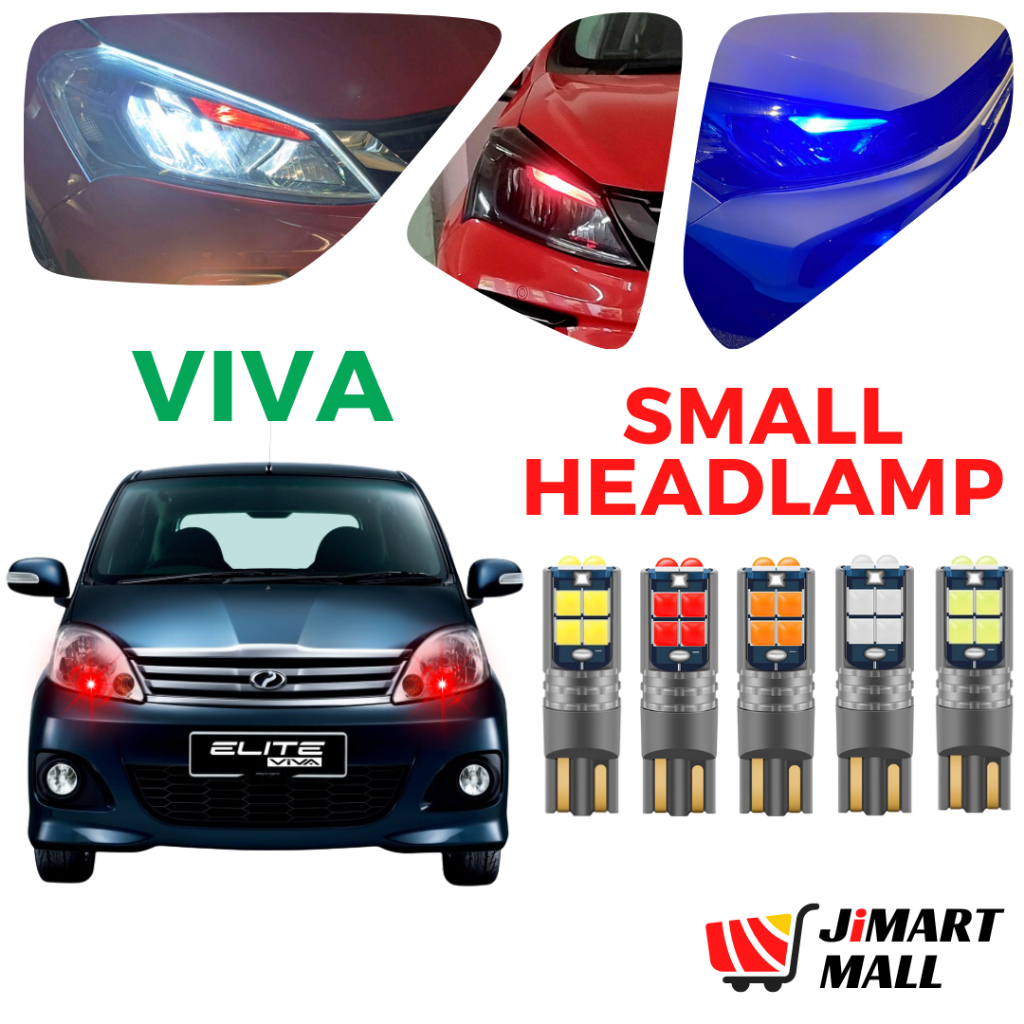 PERODUA VIVA SMALL HEADLAMP LED BULB RGB Remote Head Lamp Light Lampu ...