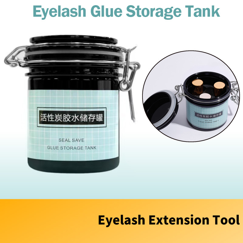 Eyelash Glue Storage Tank Lash Adhesive Jar Lash Extention Bonder Stand ...