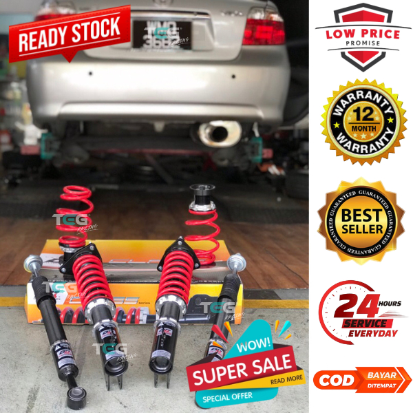 Toyota Vios 02~06" NCP42 DII Adjustable Suspension Set(Serviceable) Hi ...