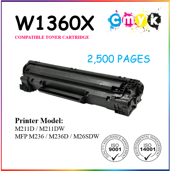 HP W1360A W1360X 136A (WITH CHIP) Compatible Cartridge For HP LaserJet ...