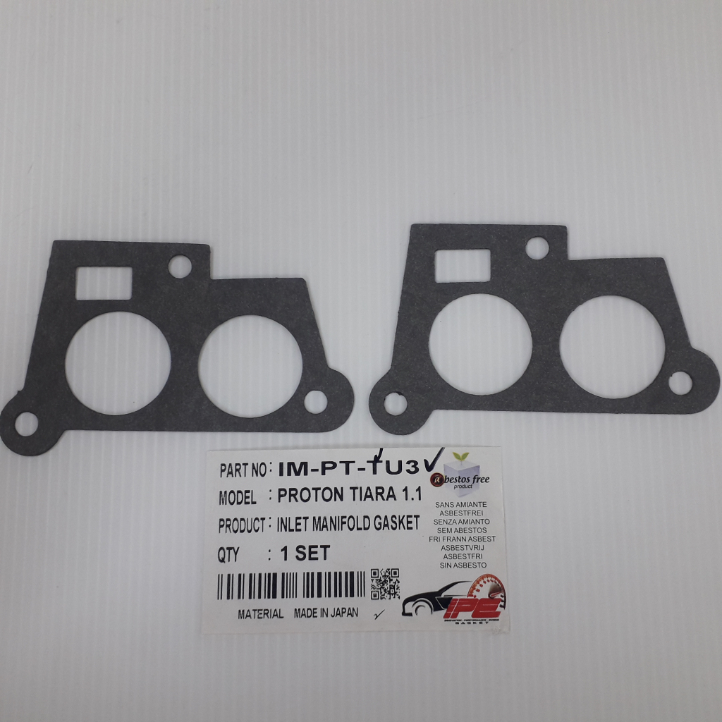 (2PCS SET IPE IM-PT-TU3) INTAKE INLET MANIFOLD GASKET FOR PROTON TIARA ...