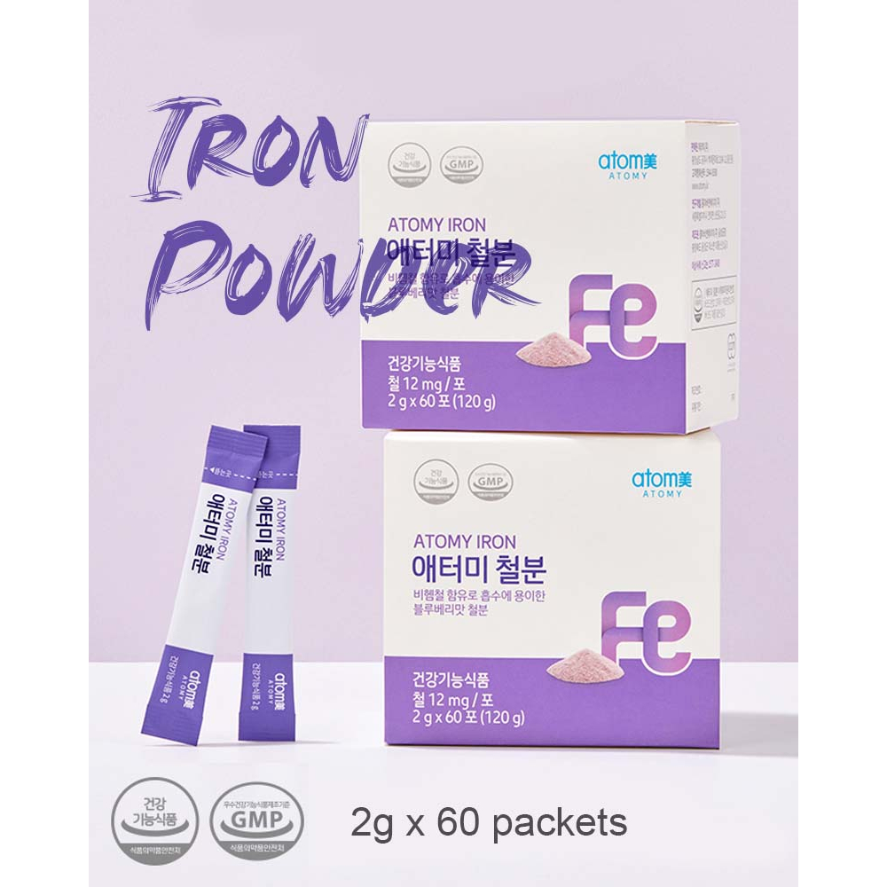 KOREA Atomy Iron Powder Fe Supplement (2g x 60 packets) | Shopee Malaysia