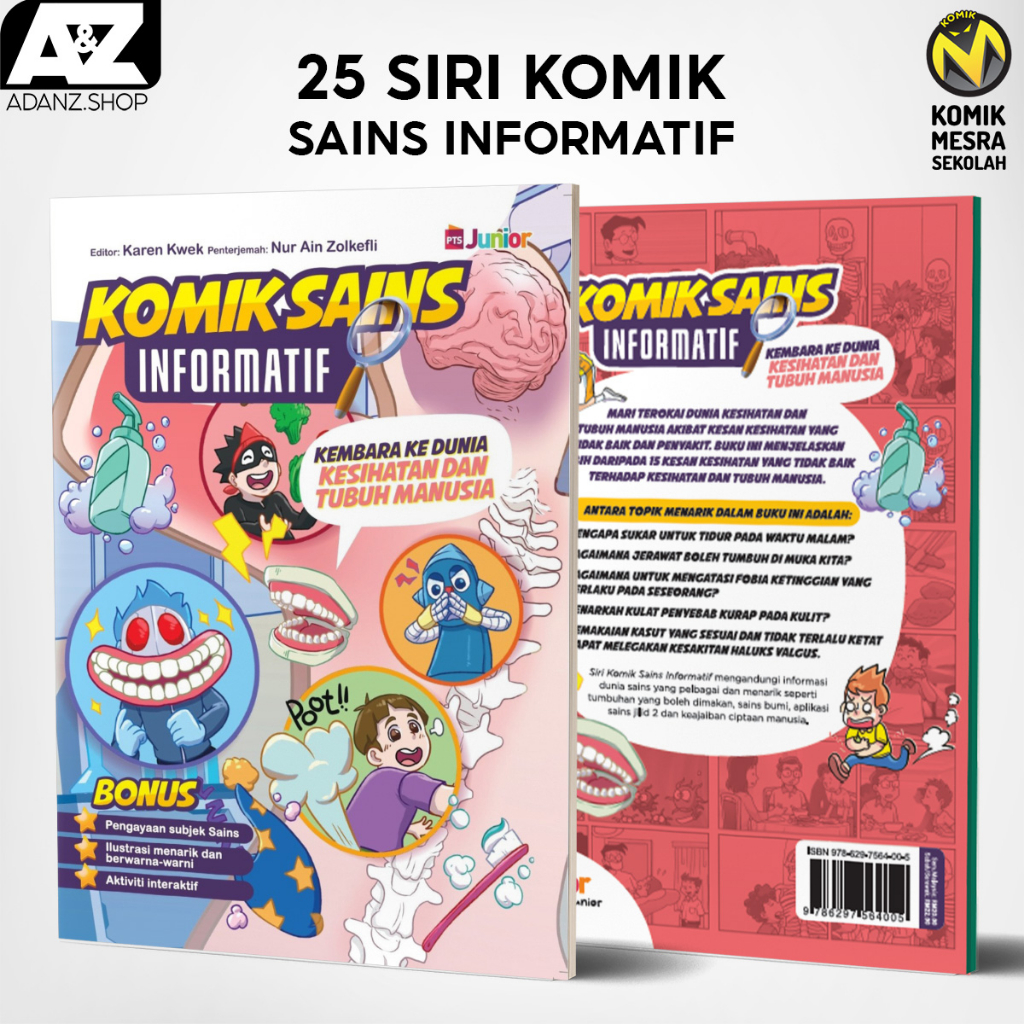 Komik Sains Informatif: Kembara ke Dunia Kesihatan dan Tubuh Manusia ...