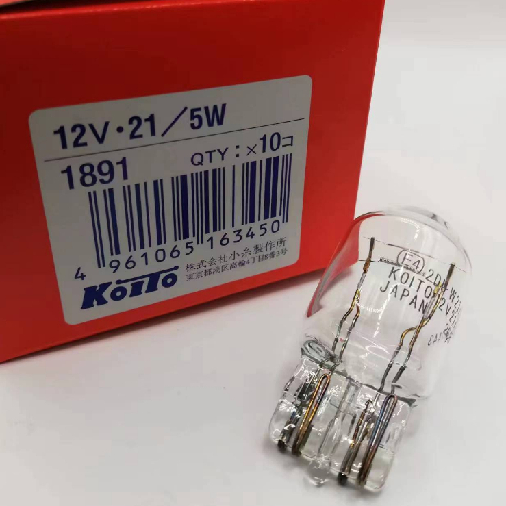 KOITO 1891 12V 21/5W Brake bulb 100% Genuine Double Filamen Lampu Mentol Brek Kereta | Shopee ...