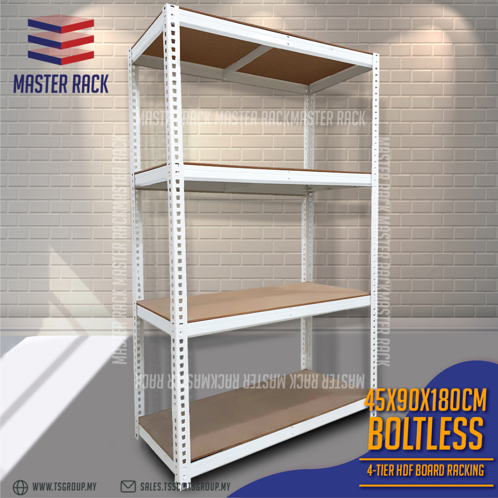 MASTERACK Boltless DIY Racking W45xL90x H180cm Multipurpose Racking ...