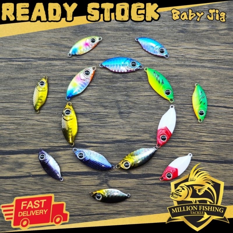 【METAL BABY JIG Lure】Umpan Mikro Jig 10g/15g Micro Jig Fishing Lure Ikan Jig UL Umpan Tiruan ...