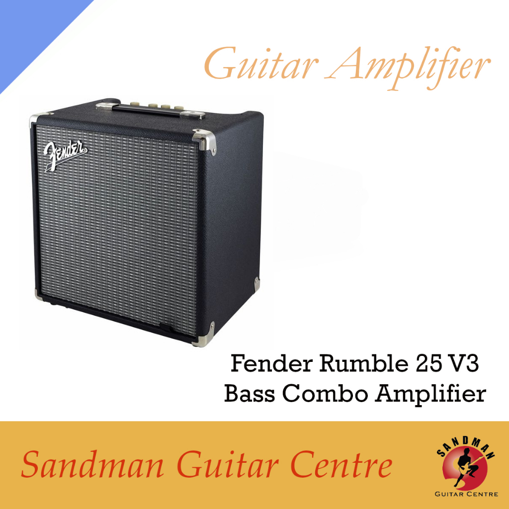 Fender Rumble 25 V3 Bass Combo Amplifier, 230V EU | Shopee Malaysia