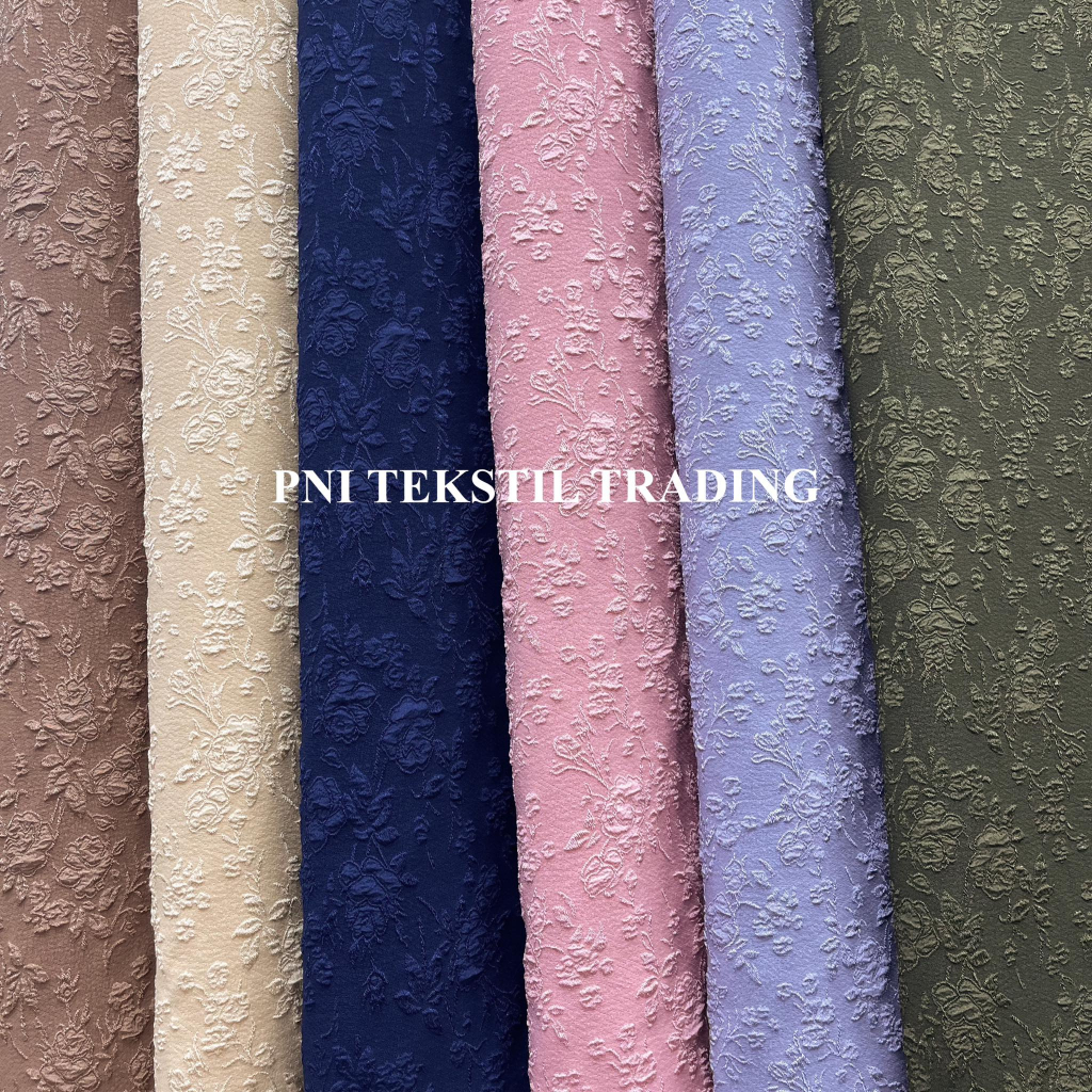 (47 COLOR) Premium Snow Brocade Width 58" / Kain Pasang Chiffon Fabric Bidang 58" (Price for 0 ...