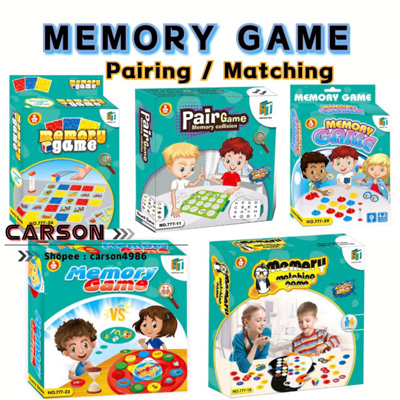 Memory game pairing matching family party boardgames | Shopee Malaysia
