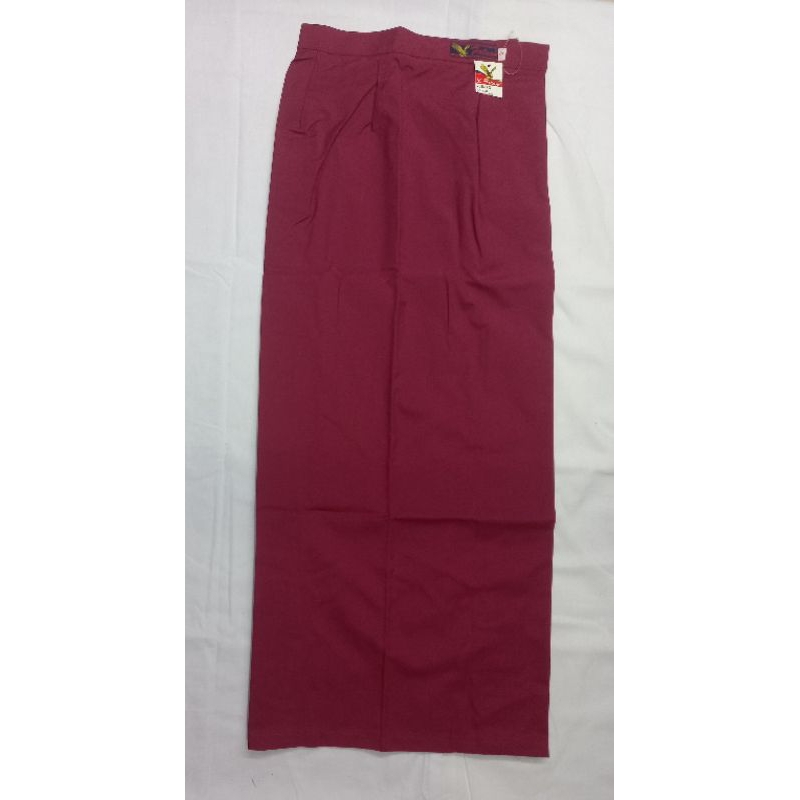 Kain Susun Sekolah Maroon (ADA SIZE BESAR) Brand Falcon-288MG | Shopee ...