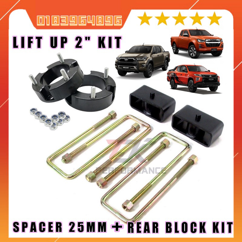 FRONT 2" REAR 2" SUSPENSION LIFT KIT SET For HILUX VIGO REVO DMAX ...