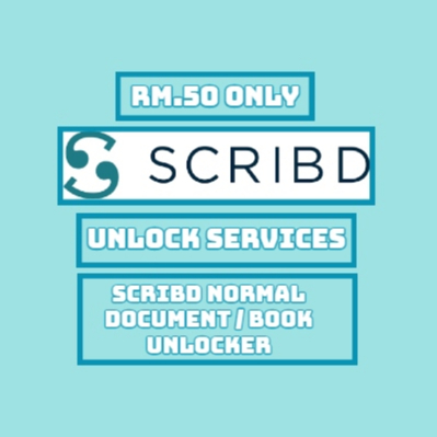 SCRIBD UNLOCK SERVICES ( FAST RESPONSE ) | Shopee Malaysia