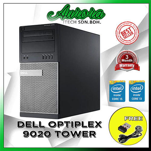 (OFFER INTEL I3/I5 4TH GEN) PC DELL OPTIPLEX 9020 TOWER , INTEL CORE I3/I5 4GEN, 4GB RAM, 250GB ...