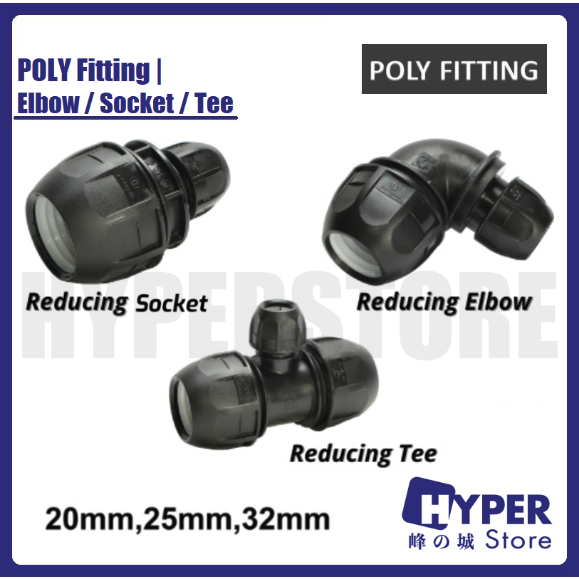 POLY Fitting | Poly Pipe Connector / Reducing Coupler Reducing Elbow ...