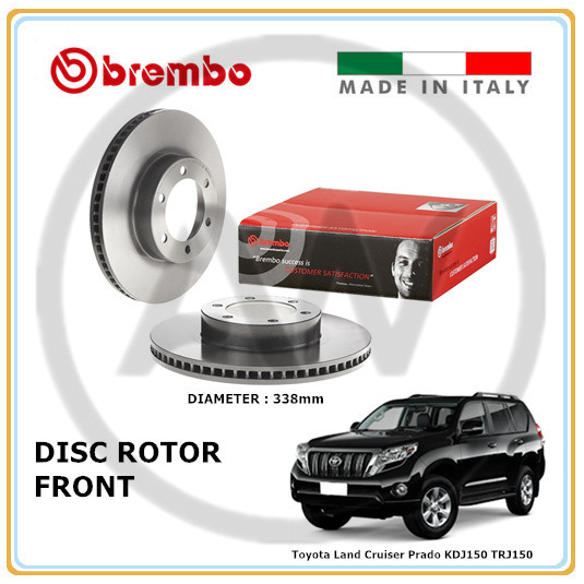 BREMBO Toyota Land Cruiser Prado KDJ150 TRJ150 Front Rear Brake Disc ...