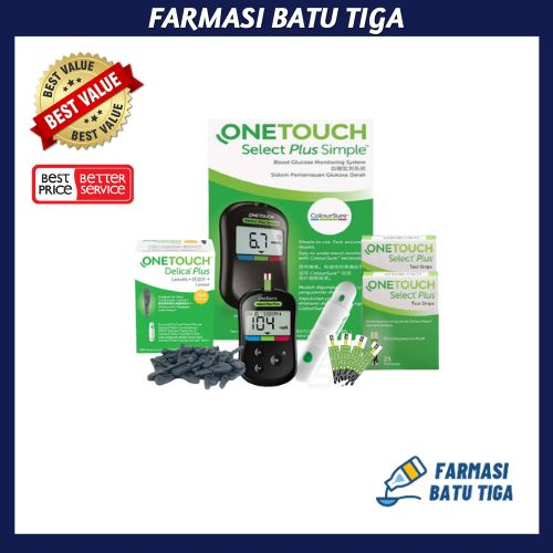 [READY STOCK!!!] ONE TOUCH SELECT PLUS SIMPLE BLOOD GLUCOSE MONITORING ...