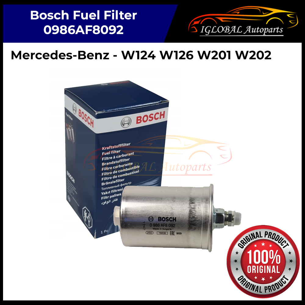 Bosch Fuel Filter 0986AF8092 (G8092) for Mercedes-Benz W124 W126 W201 ...