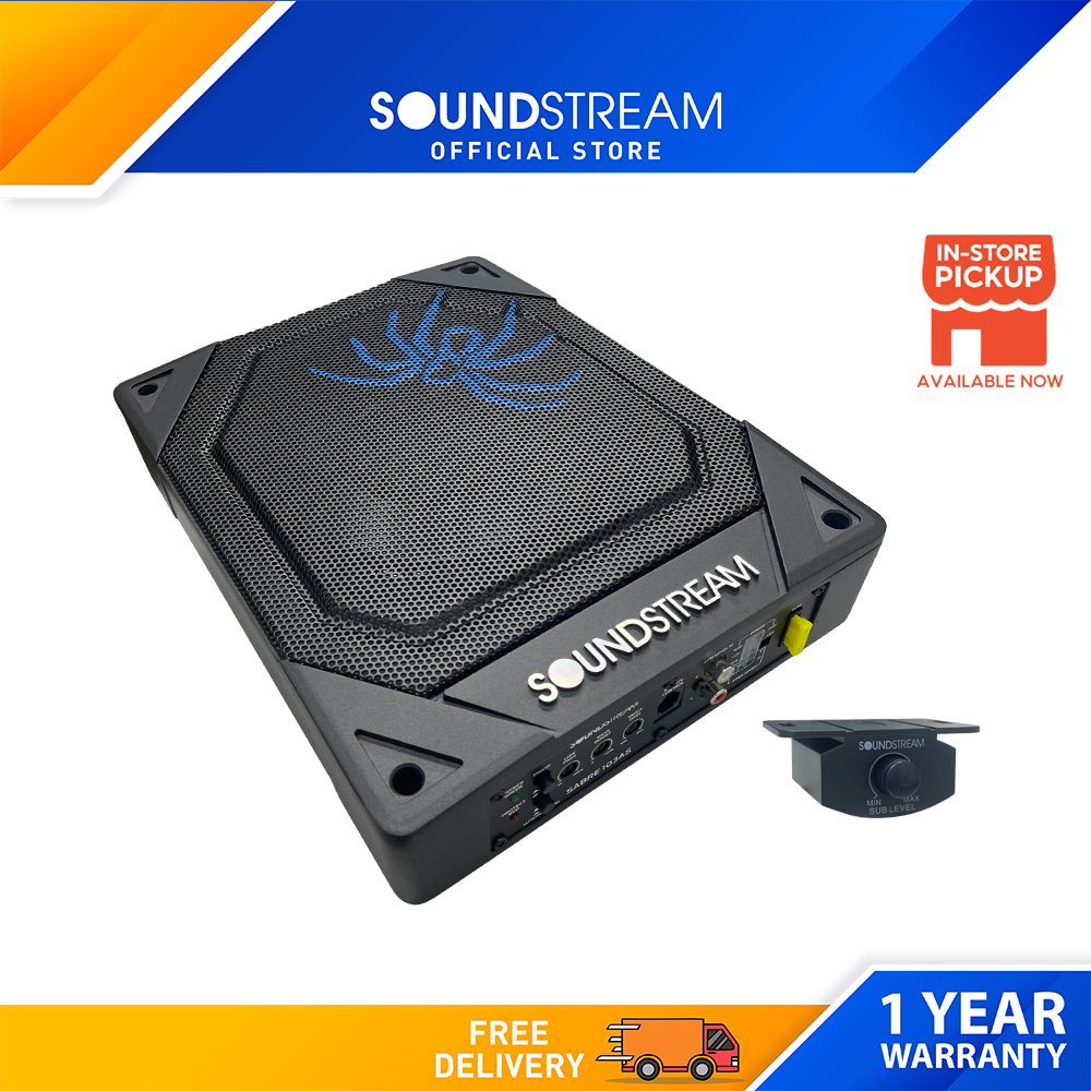 SOUNDSTREAM Ultra Compact Subwoofer (10") SABRE.103AS | Shopee Malaysia