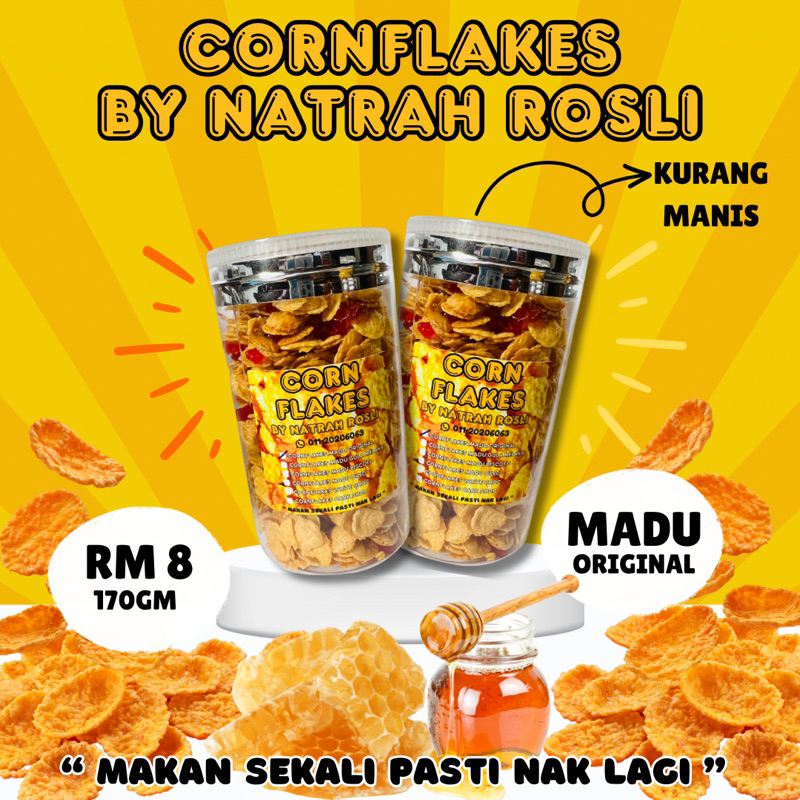 CORNFLAKES MADU/CORNFLAKES OREO/CORNFLAKES BISCOFF/CORNFLAKES GULA ...