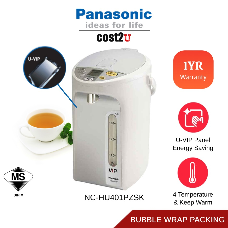 Panasonic 4L Thermo Pot with Vip Energy Saving | NC-HU401PZSK Pemanas ...