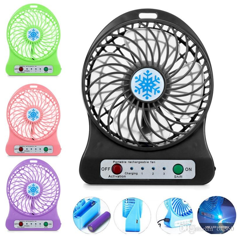 Portable Mini Fan Desktop Stand USB Fan Rechargeable Cooling Fan Kipas ...