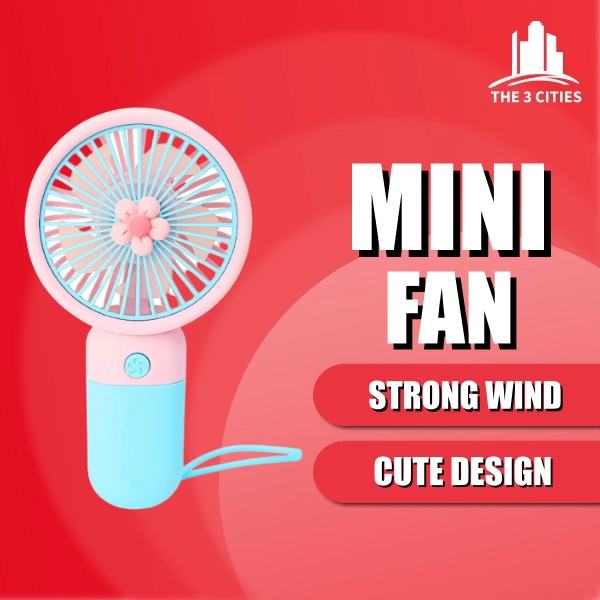 YM88146A Fruit Fresh Fan Hand Held With Stand Base YM88146B Flower Cute ...