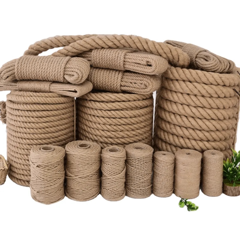 2/4/6/8/10mm Jute Twine Cord | Hemp Rope | Twisted String for Gift ...