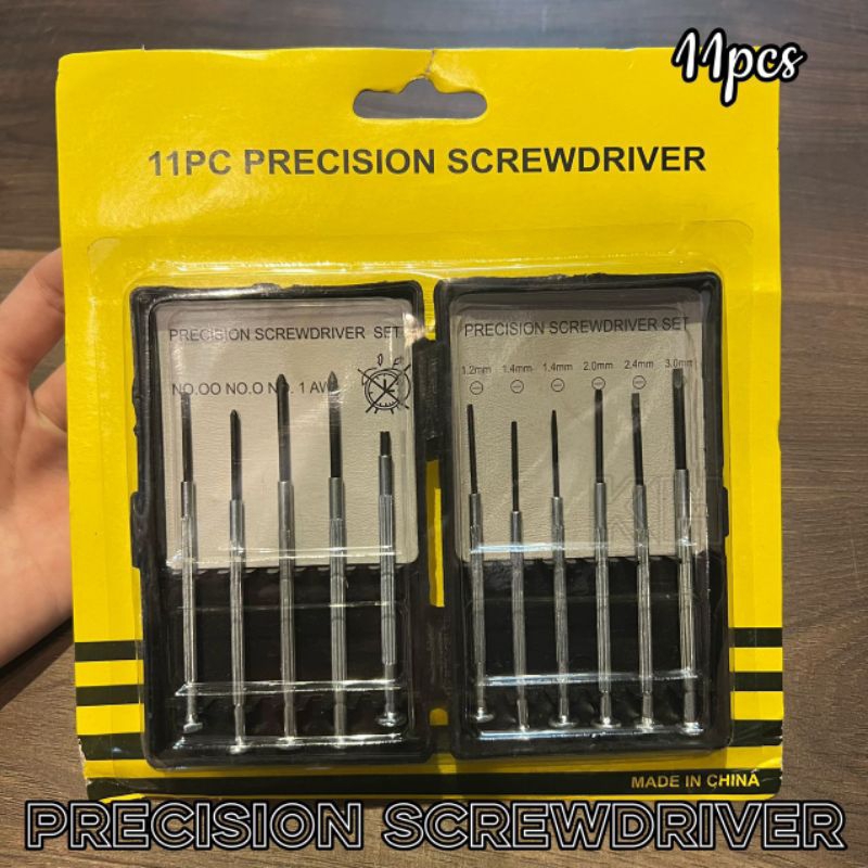 11 PCS PRECISION SCREWDRIVER SET / Small Screwdriver Bit / Set 11 Mata ...