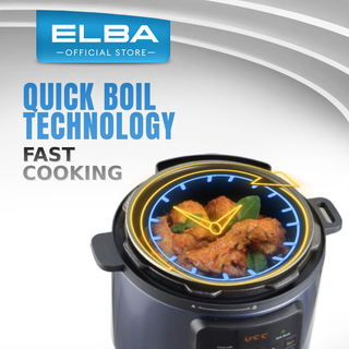 ELBA Electric Pressure Cooker EPC-N4062(BL) - Various Cooking Function ...