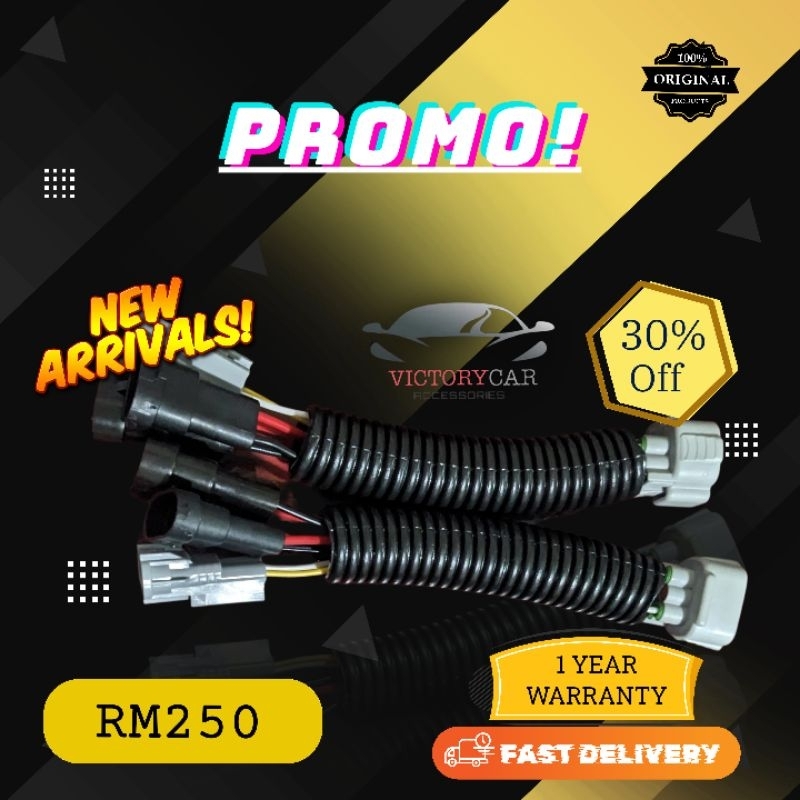 Perodua BEZZA 2016 Convert 2020 Headlamp Socket Harness Plug & Play PNP ...