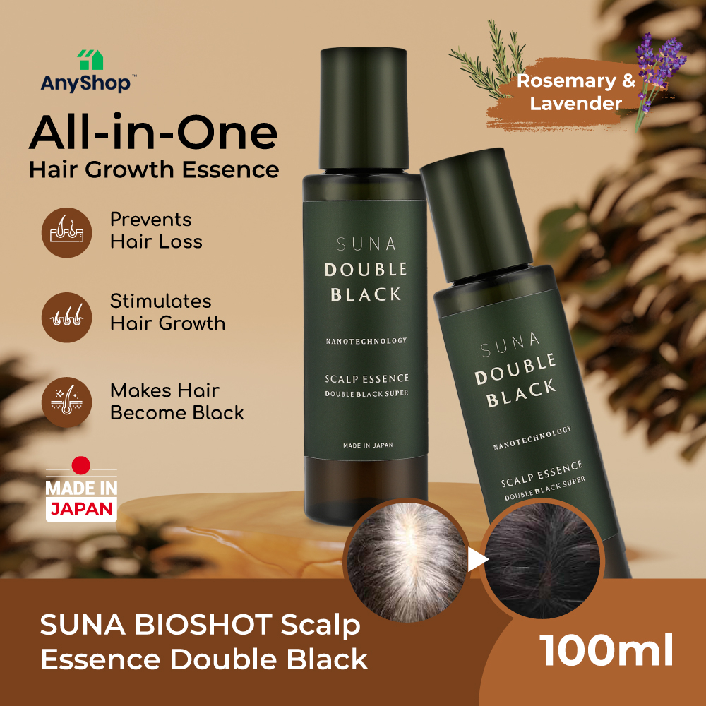 Japan SUNA Scalp Essence Double Black Super (Rosemary & Lavender) 100ml ...